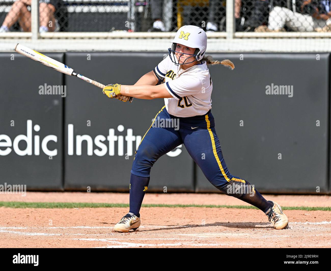 May 22, 2022: Michigan catcher Hannah Carson (20) at bat during NCAA ...