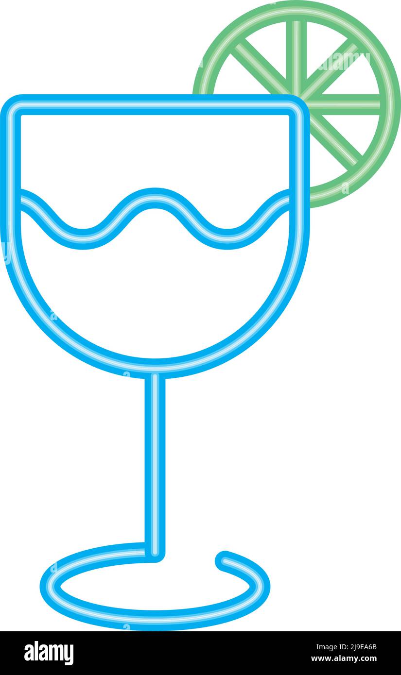 cocktail neon light style icon Stock Vector Image & Art - Alamy