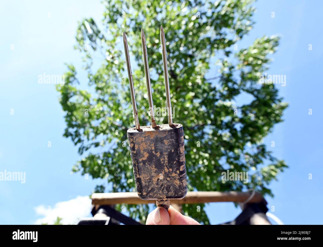 PRODUCTION - 17 May 2022, Baden-Wuerttemberg, Pforzheim: A sensor is ...