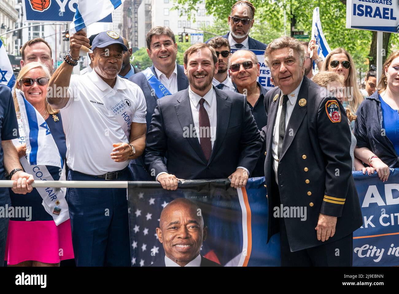 New York, NY - May 22, 2022: Mayor Eric Adams, General Consul of Israel ...