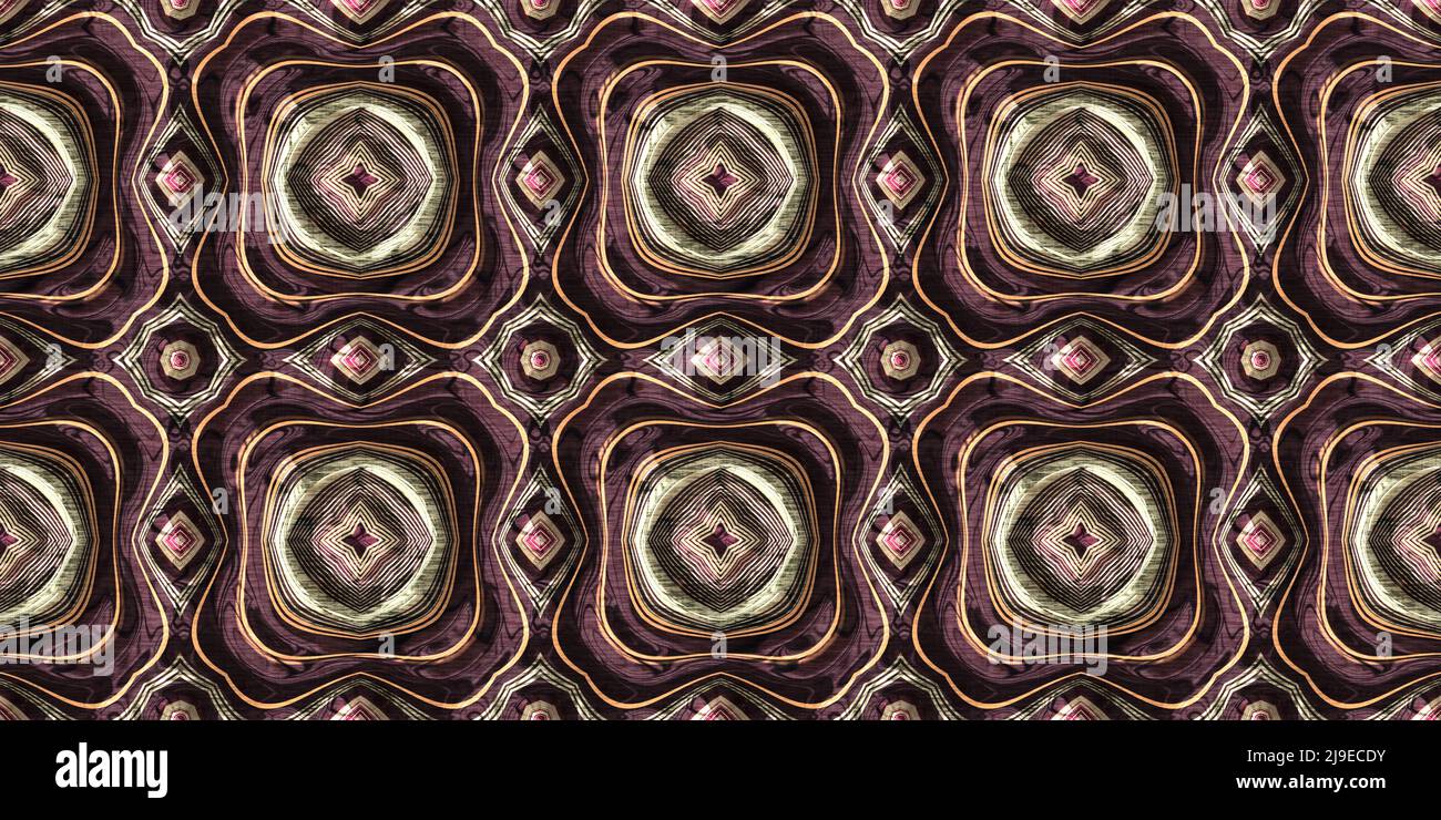 Earthy colours antique victorian geometric seamless border pattern in ...
