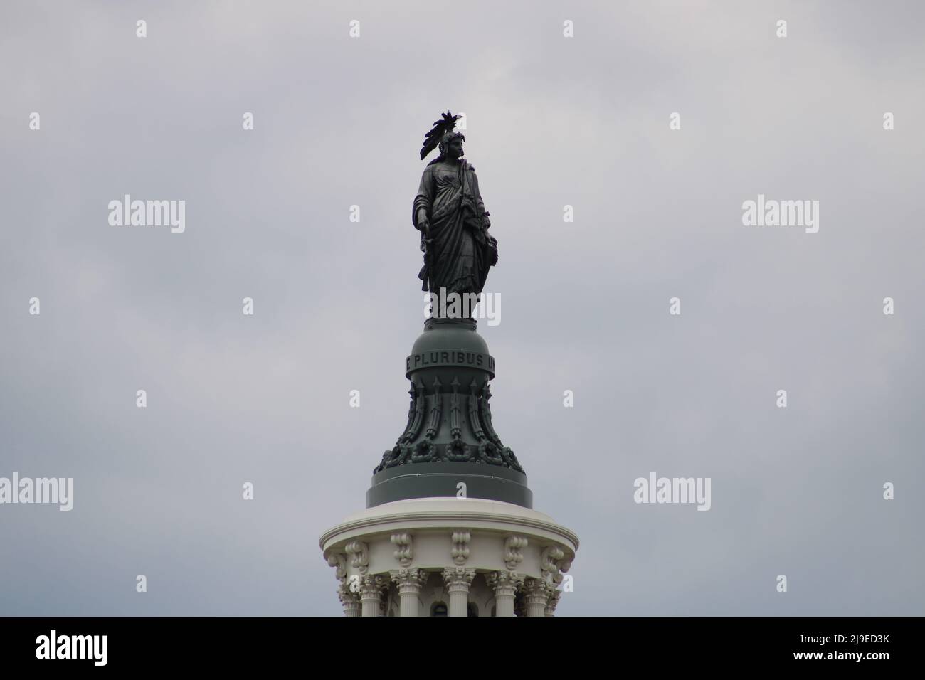 Our Lady of Freedom Statue atop Capital Building Stock Photo - Alamy