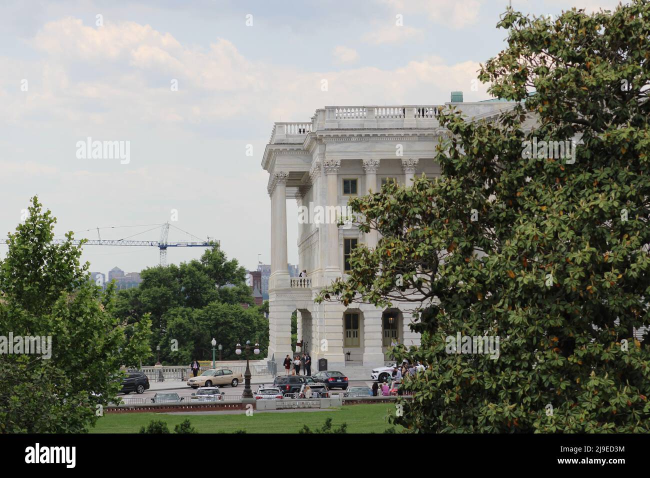 Side view of The United States Treasury Building In Washington DC Stock ...