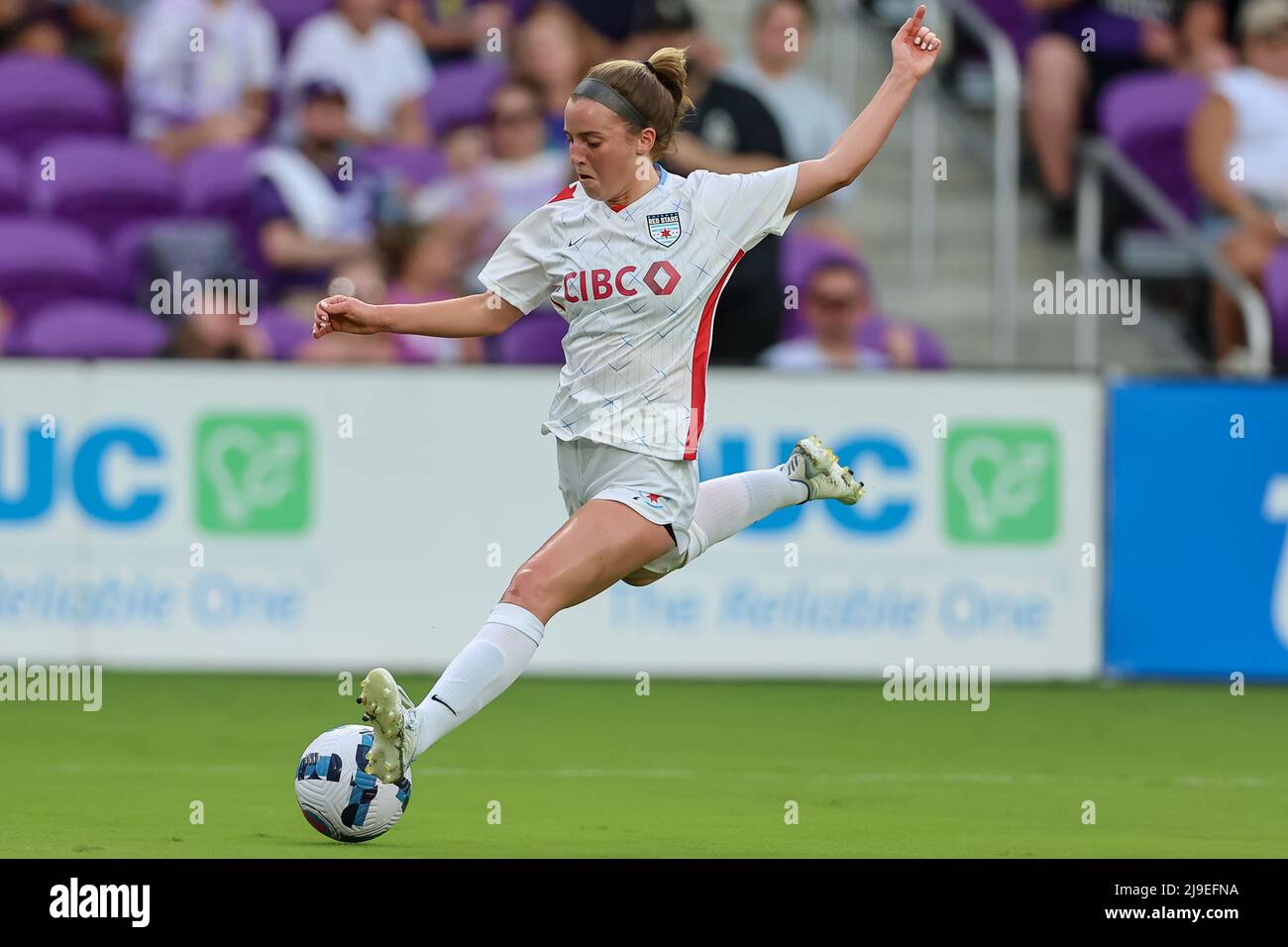 May 22, 2022: Chicago Red Stars forward SARAH GRIFFITH (15) makes a ...