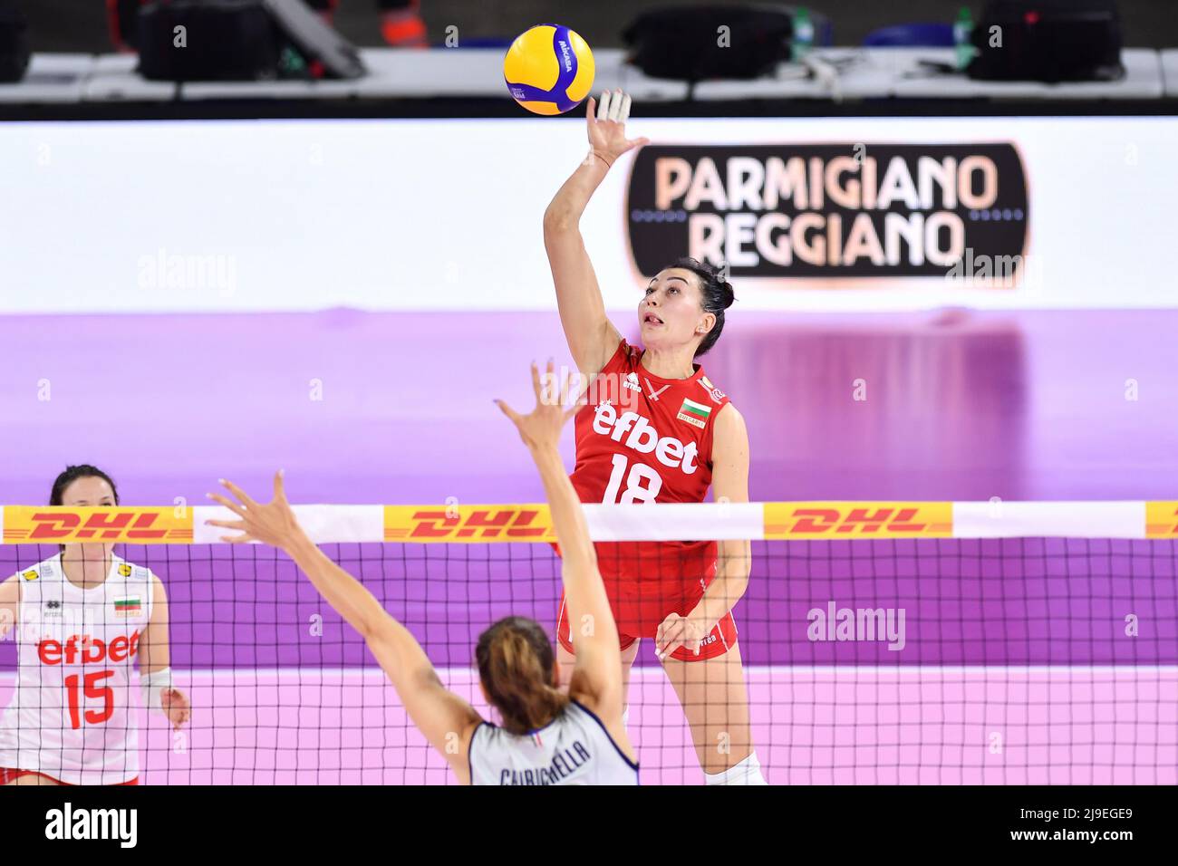 Silvana Chausheva (Bulgaria) during the Volleyball Test Match Test ...