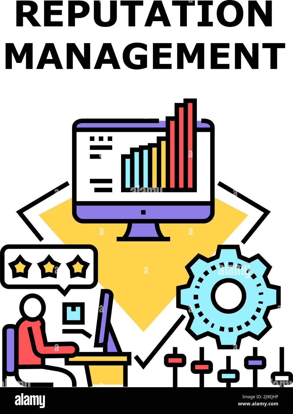 Reputation Management Vector Concept Illustration Stock Vector Image ...