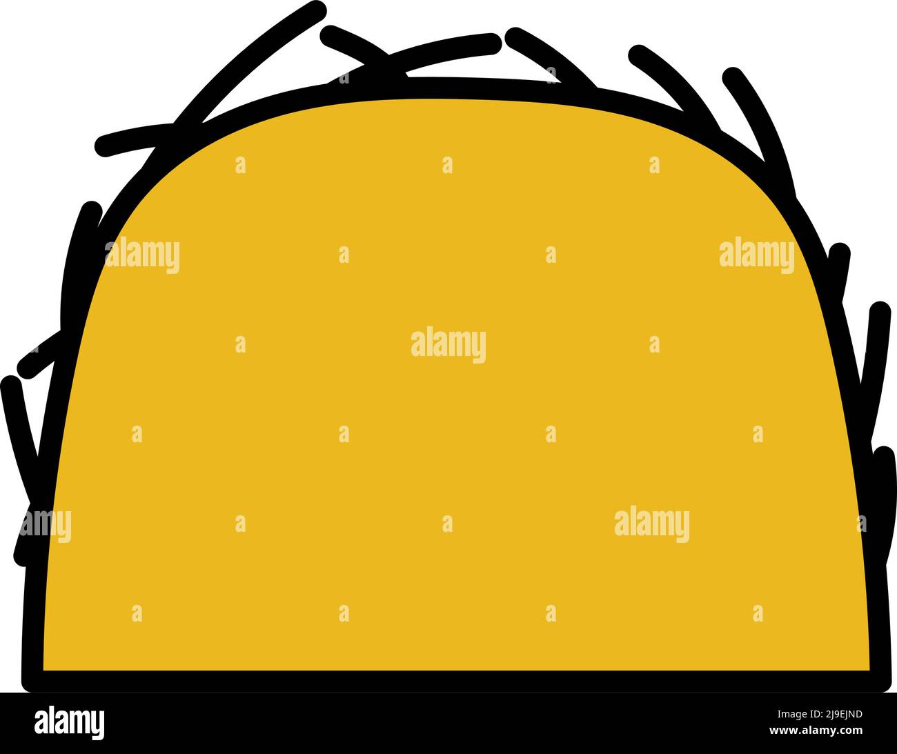 Hay Stack Icon. Editable Bold Outline With Color Fill Design. Vector ...