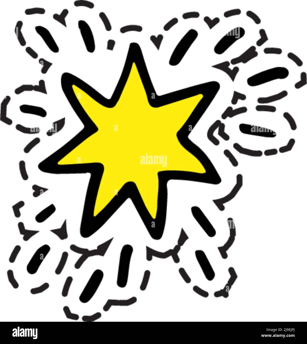 Shooting star sticker hi-res stock photography and images - Alamy