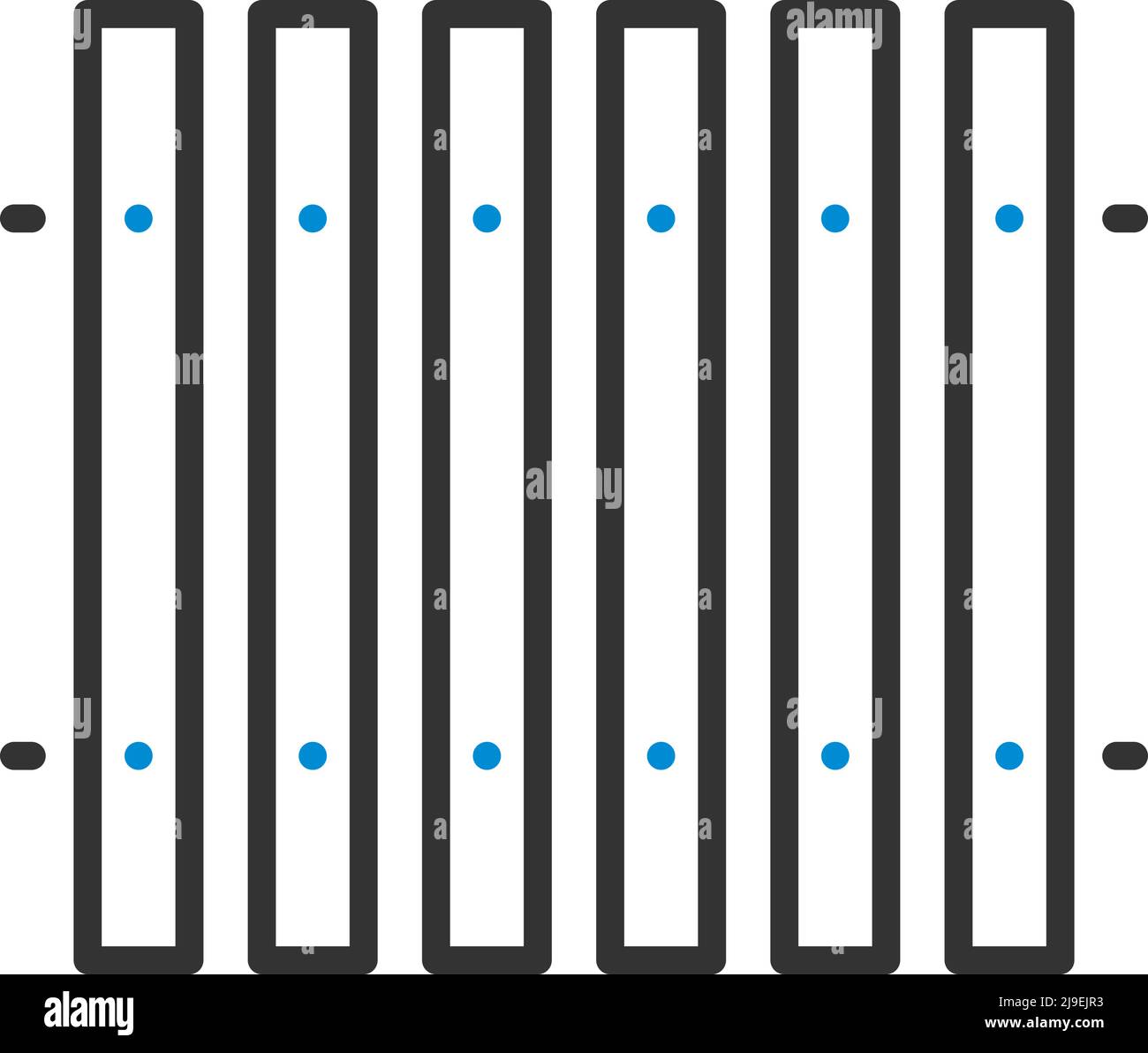 Icon Of Construction Fence In Ui Colors. Editable Bold Outline With ... Icon Of Construction Fence In Ui Colors. Editable Bold Outline With ...