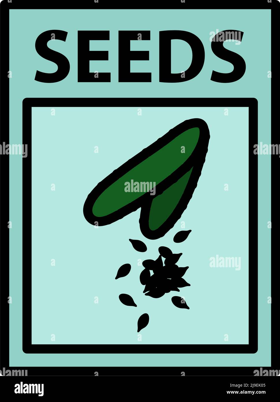 Seed Pack Icon. Editable Bold Outline With Color Fill Design. Vector ...