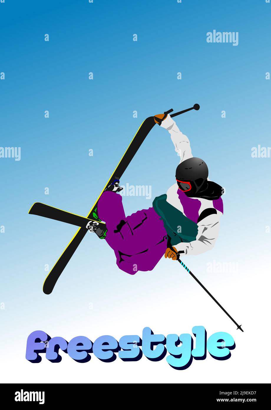 Freestyle ski Stock Vector Images - Alamy