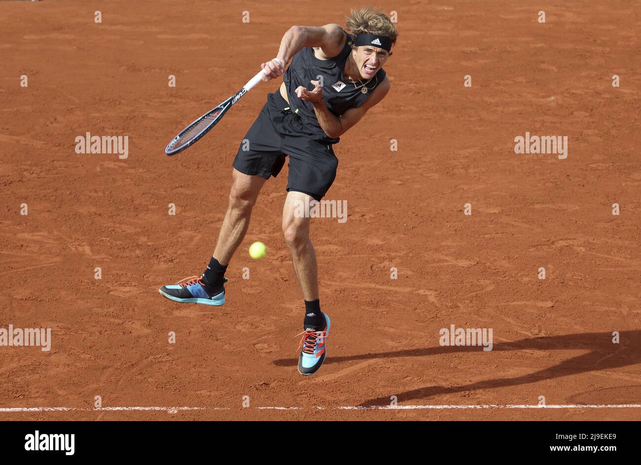 Alexander Zverev aka Sascha Zverev of Germany during day 1 of the French Open 2022, a tennis ...