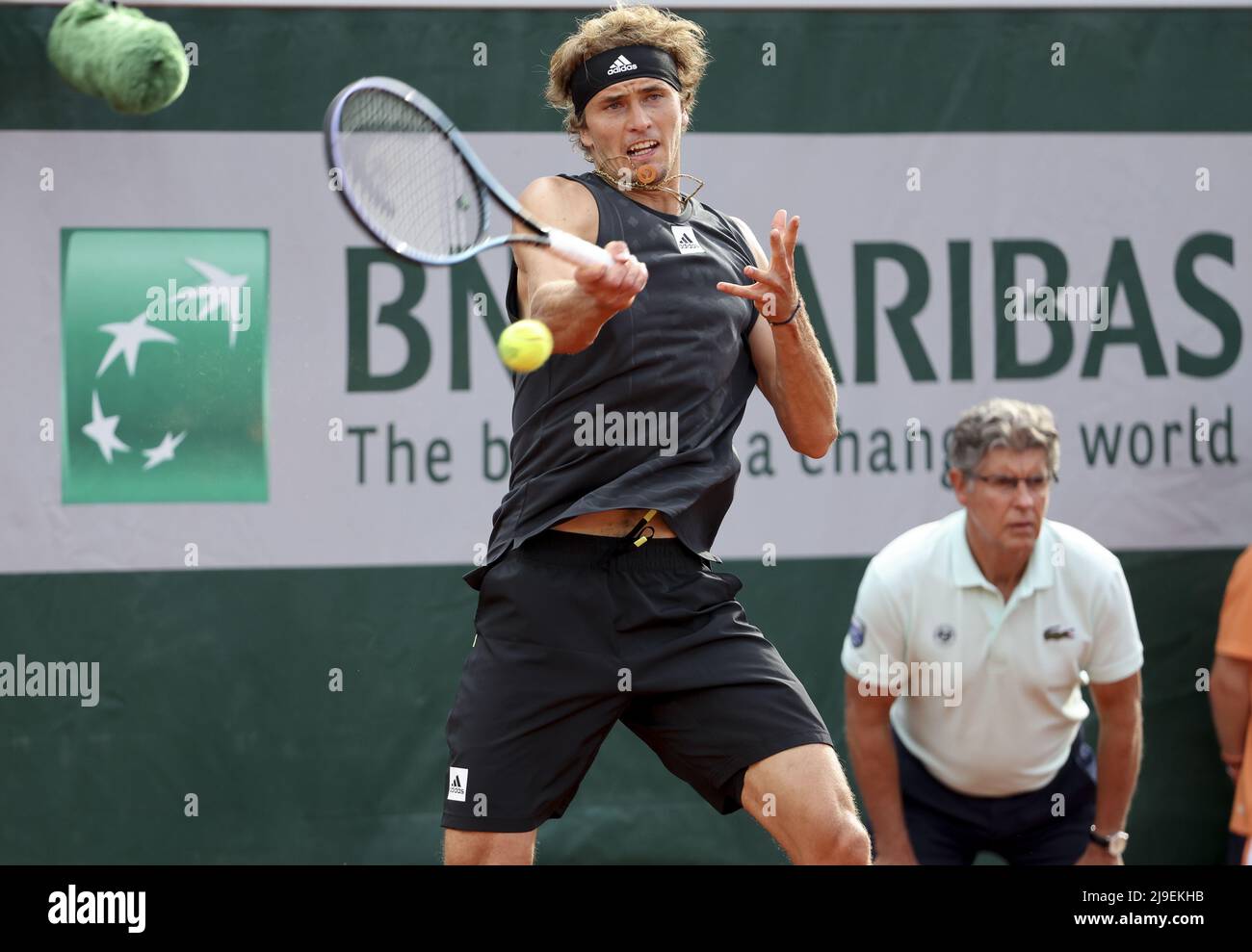 Alexander Zverev aka Sascha Zverev of Germany during day 1 of the French Open 2022, a tennis ...