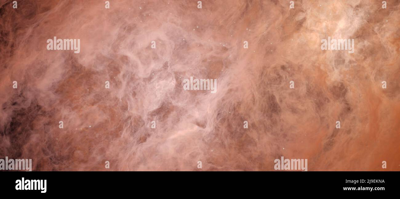 Colorful orange coral pink gas clouds background Stock Photo - Alamy