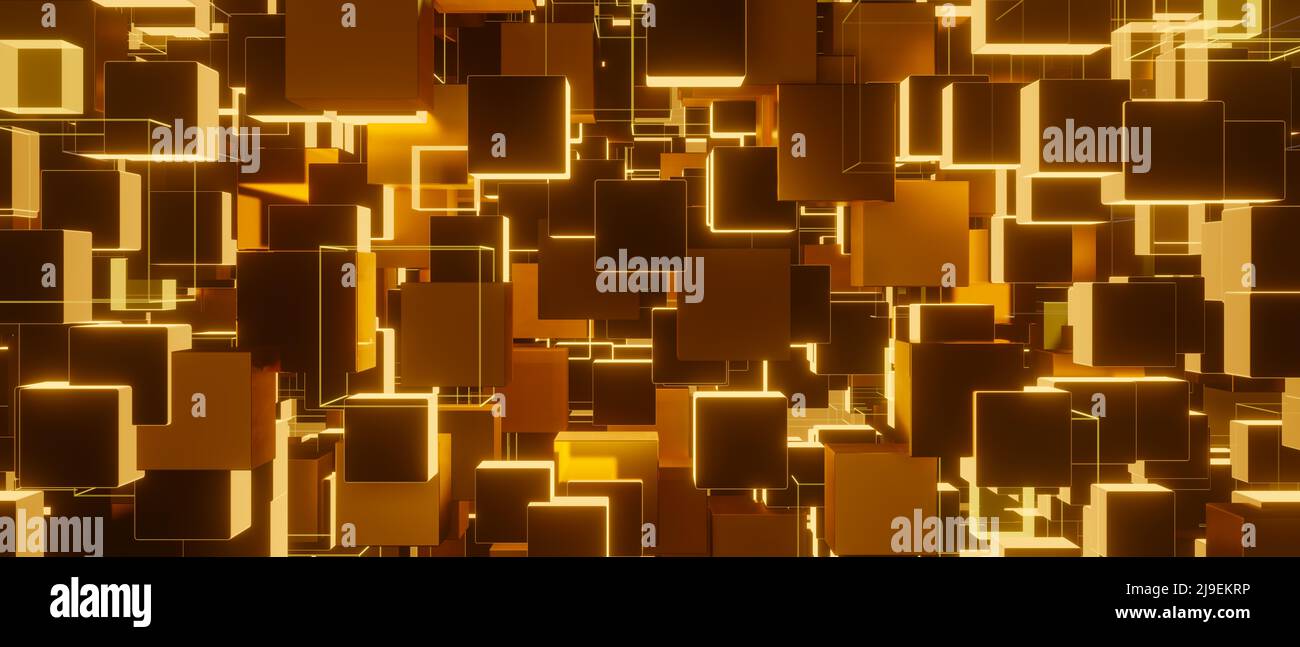 Technology Banner Orange