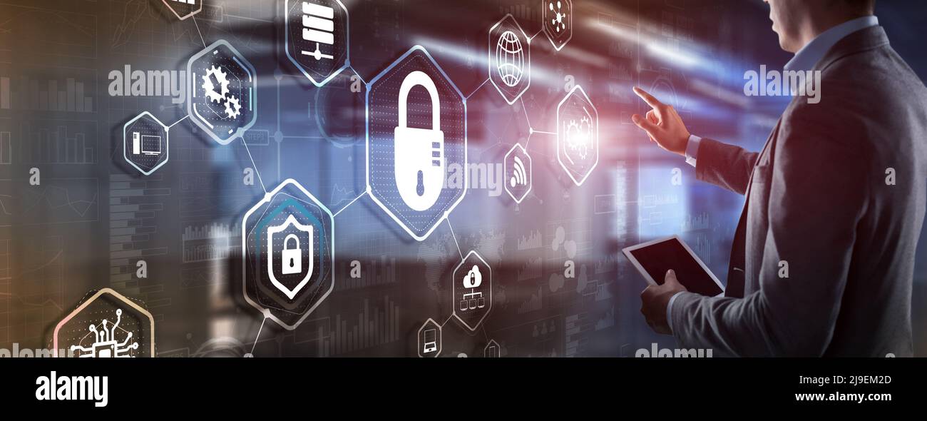 Protection Network Security computer and safe your data concept Stock Photo - Alamy
