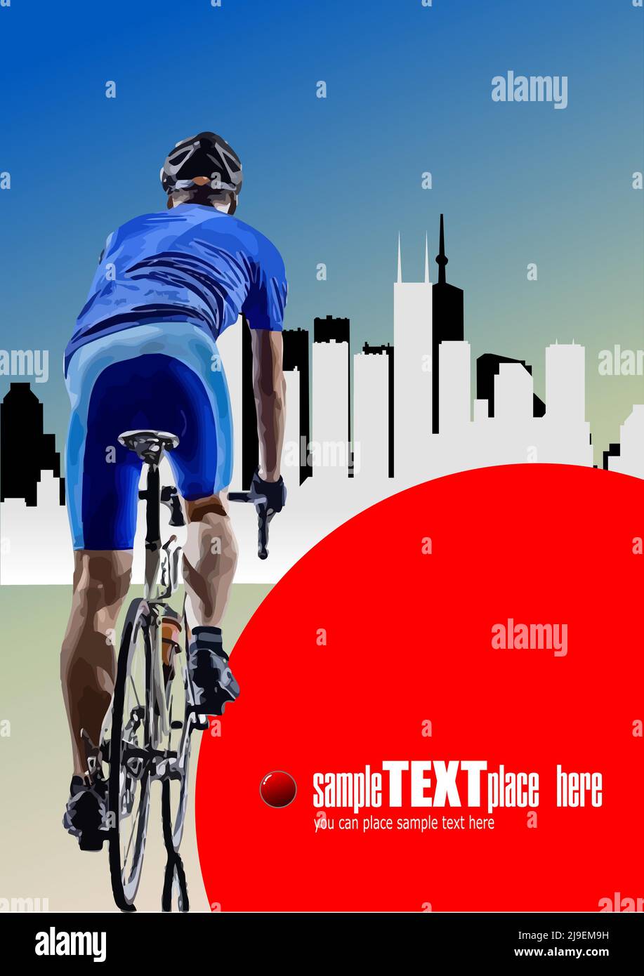 Professional Male Cyclist in Racing Outfit During a Ride on Bike ...