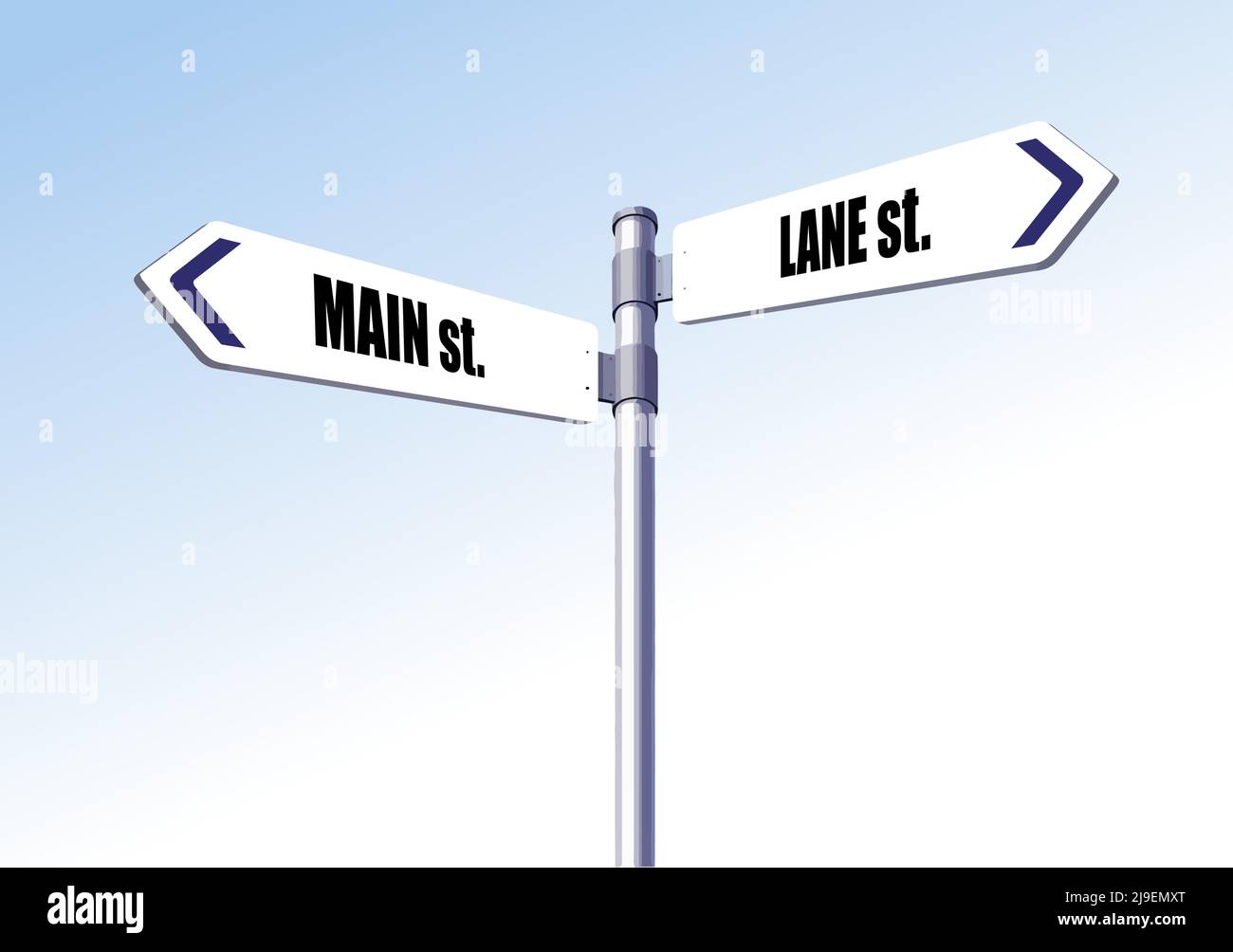 Pointer in different directions. Vector 3d illustration Stock Vector ...