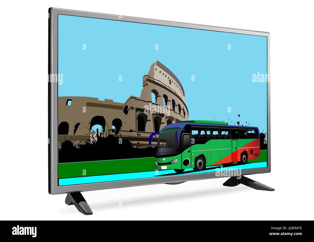 Historic television set Stock Vector Images - Alamy