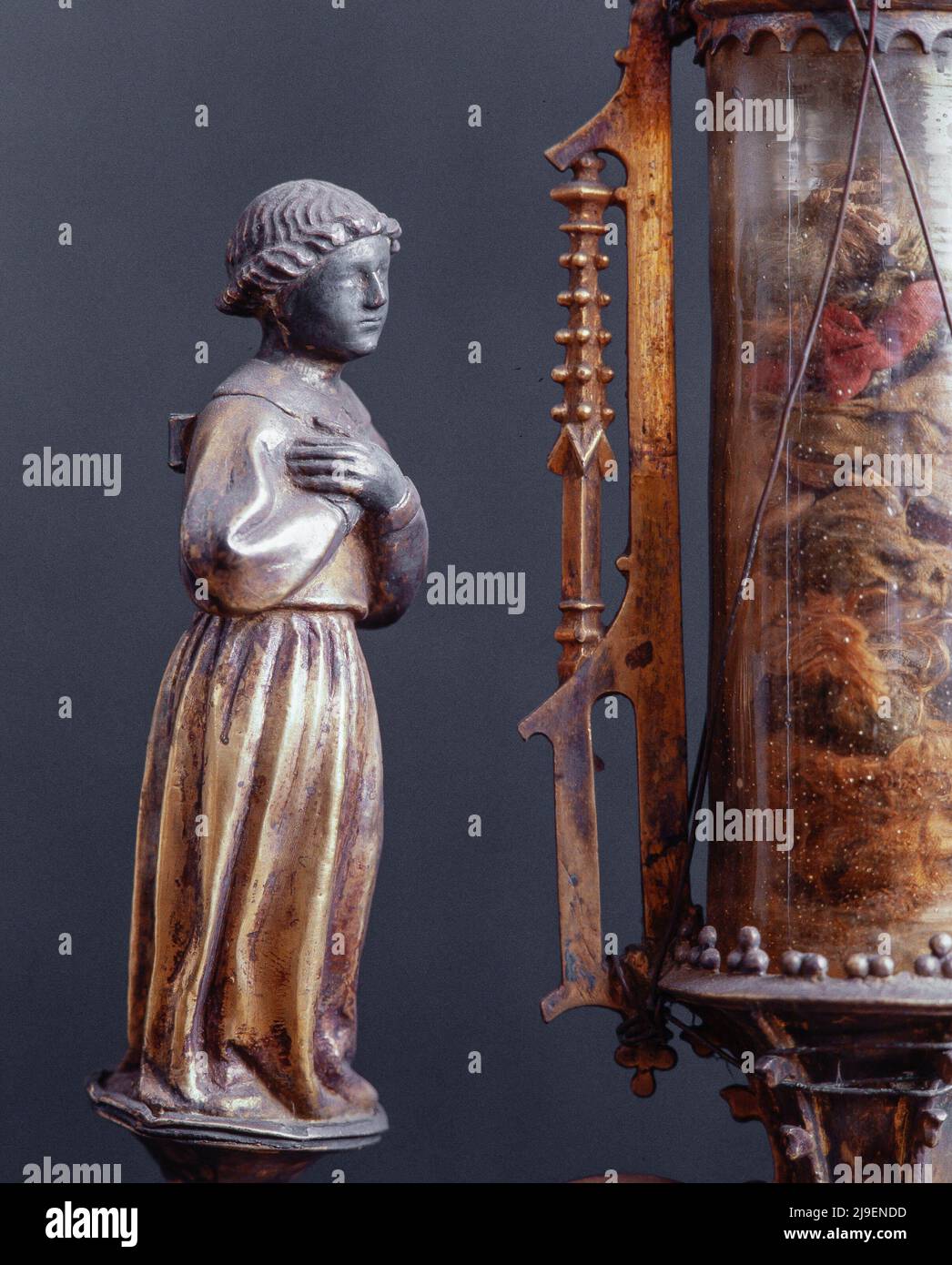 Relicario siglo XV. Nº inv. 156. Museo Diocesano de Barcelona Stock ...