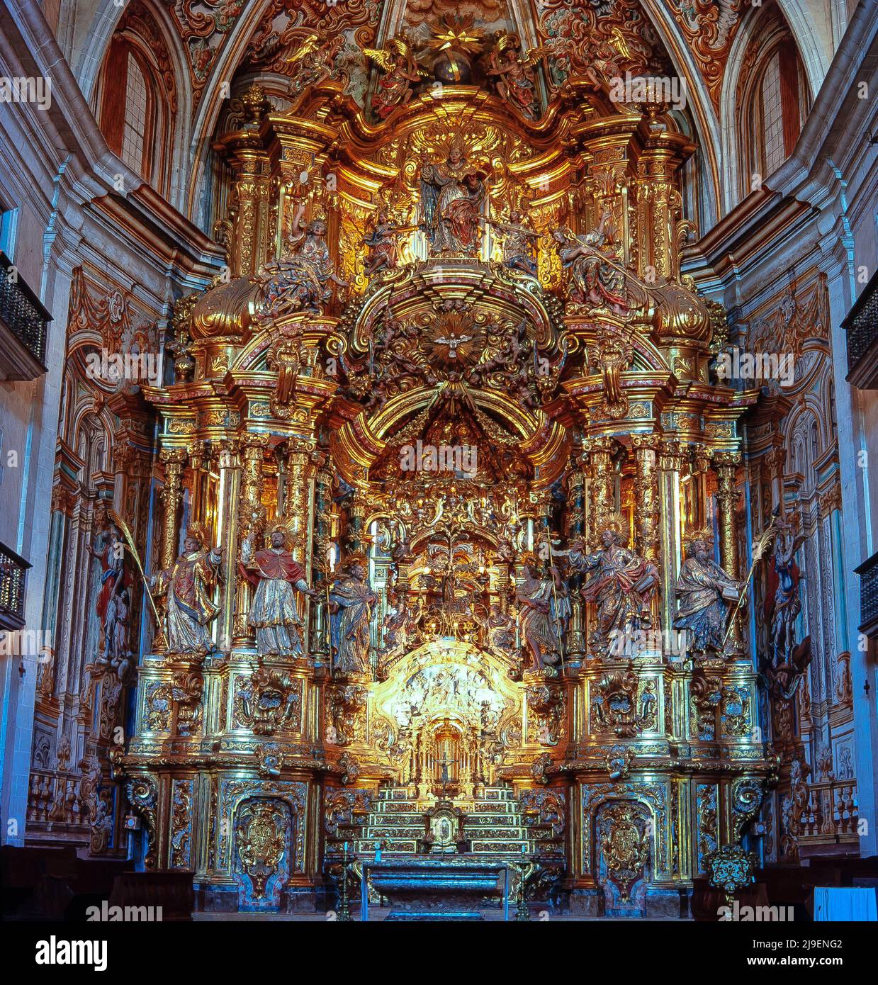 Retablo barroco de la iglesia del Milagro, Riner, siglo XVIII. Author ...