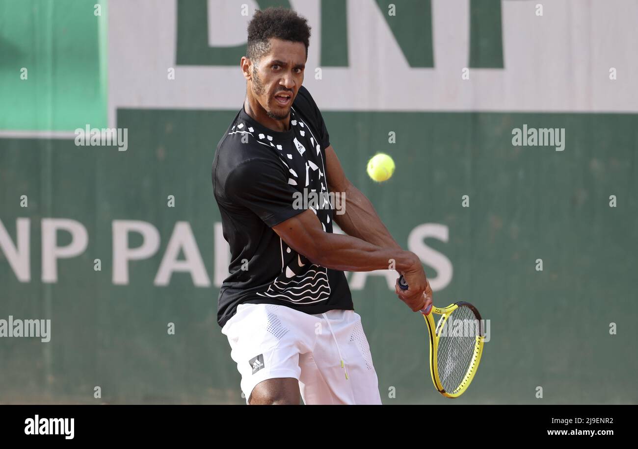 Michael Mmoh of USA during day 1 of the French Open 2022, a tennis ...