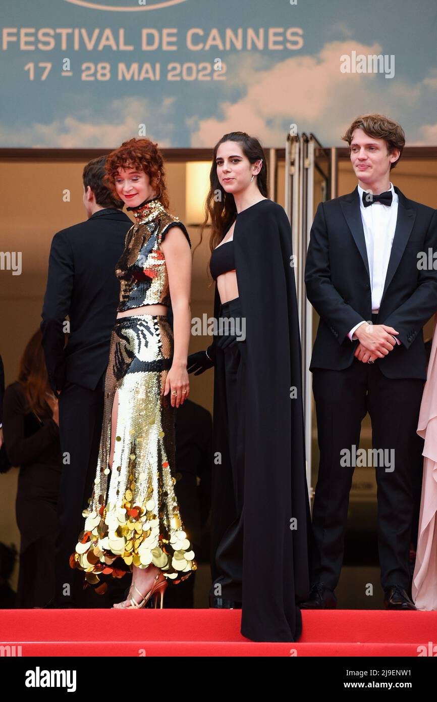 Cannes, France. 22nd May, 2022. ? , Clara Bretheau , Lena Garrel ...