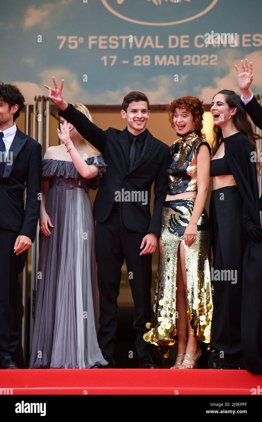 Cannes, France. 22nd May, 2022. ? , Clara Bretheau , Lena Garrel 75th ...