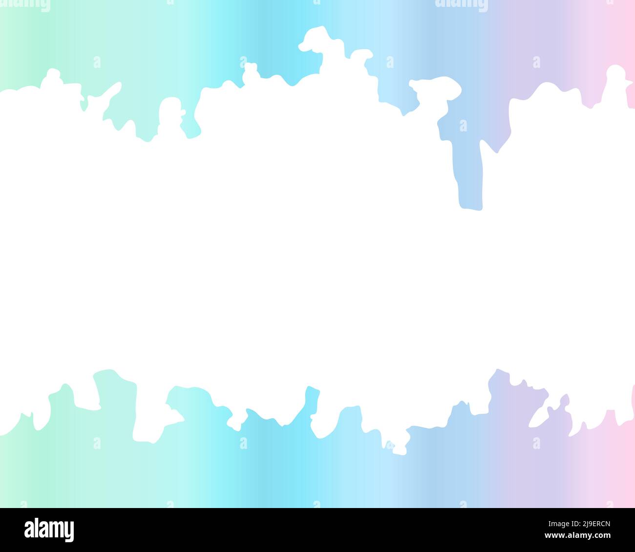 Abstract watercolor art of rectangle border design - vector ...