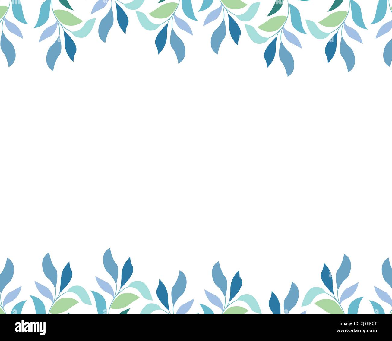 Rectangle border design concept of Beautiful colorful leaves isolated ...