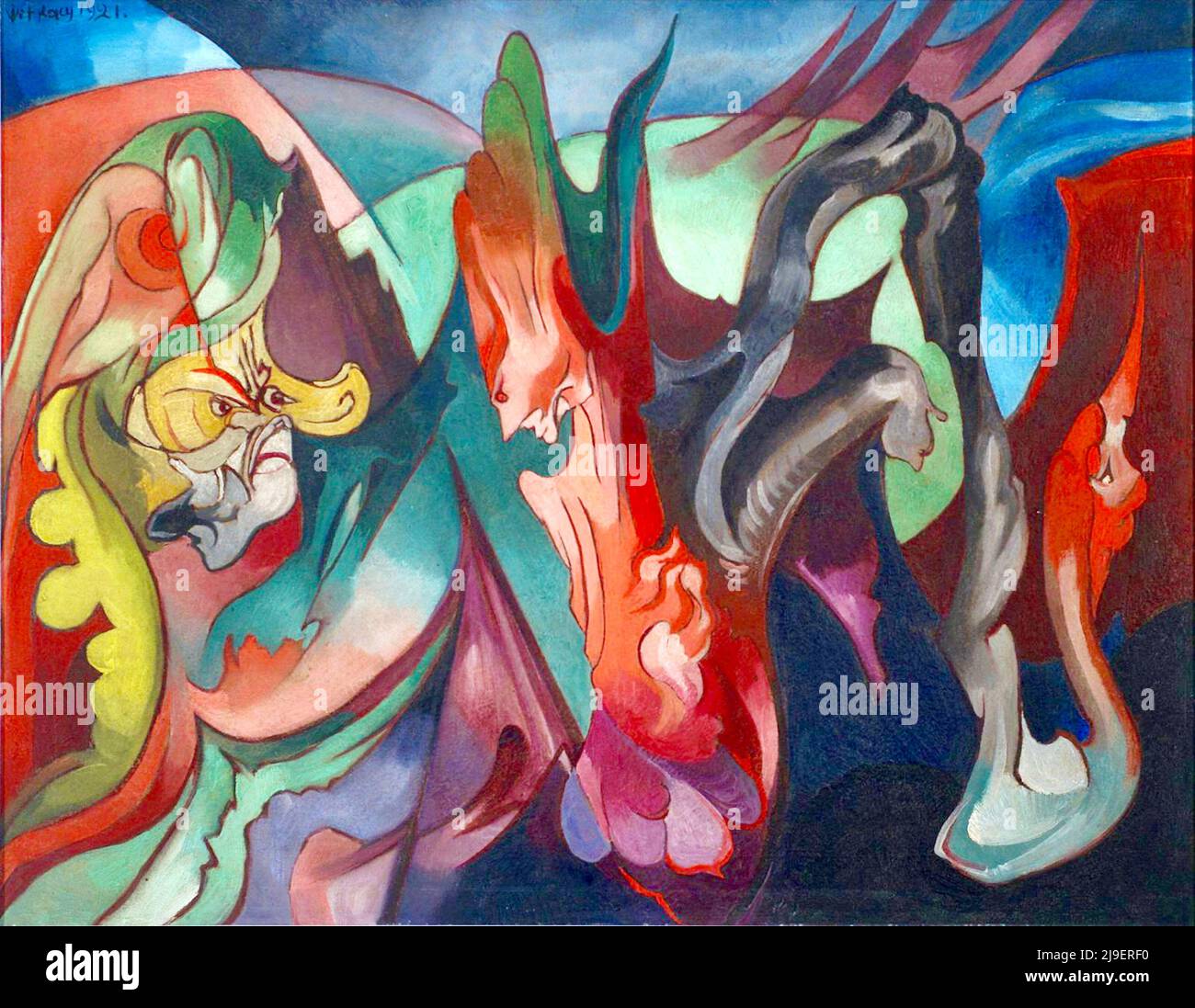 Stanisław Ignacy Witkiewicz - Witkacy - Composition - 1921 Stock Photo ...