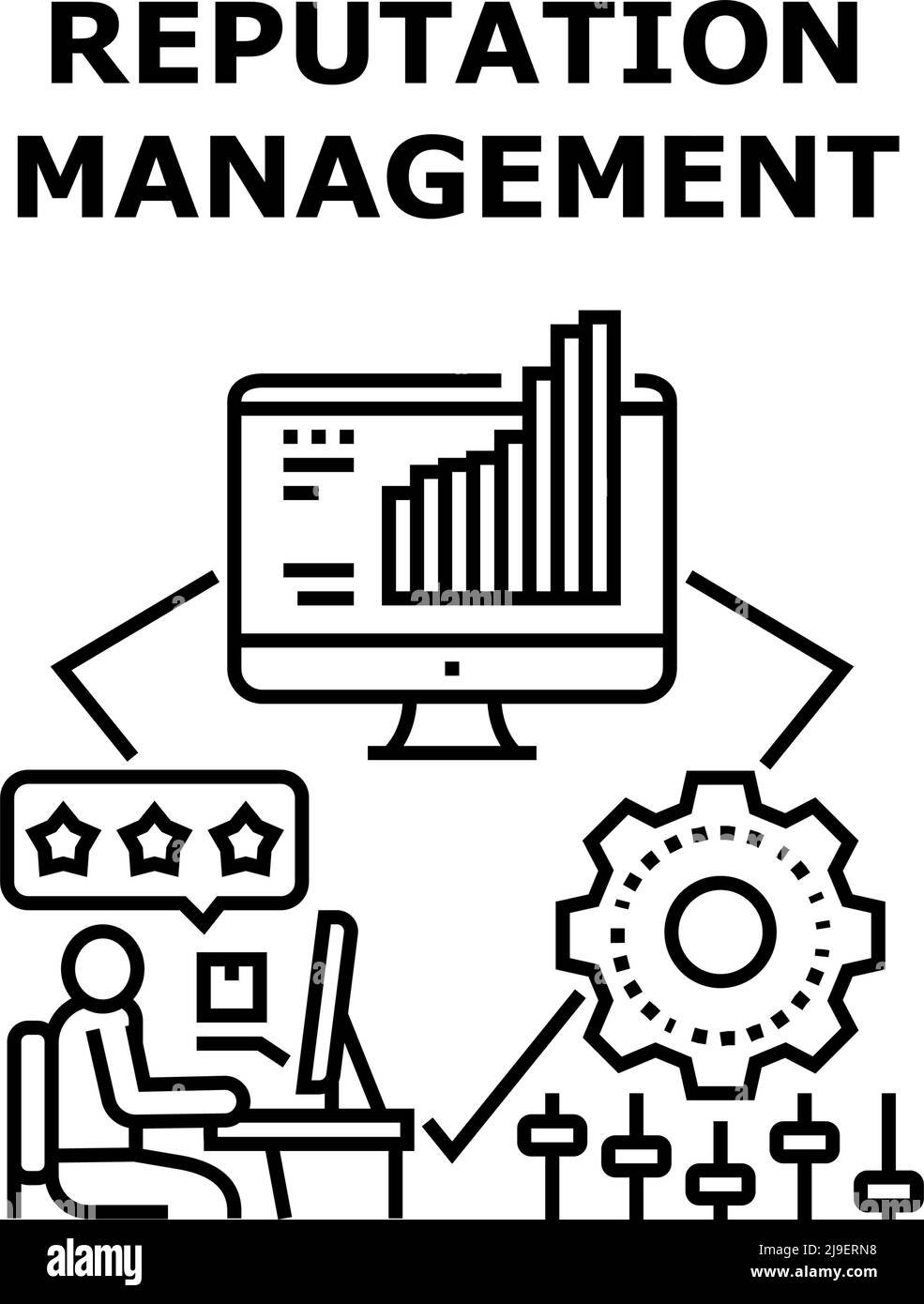 Reputation Management Vector Concept Illustration Stock Vector Image ...