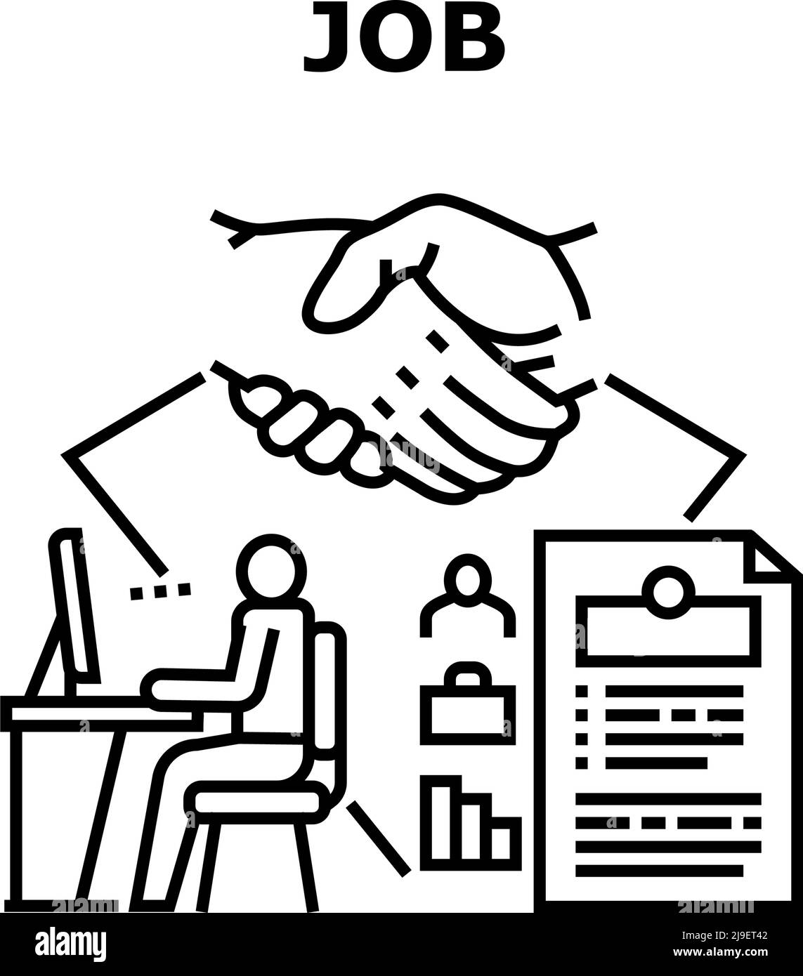 Job Manager Vector Concept Color Illustration Stock Vector Image & Art ...