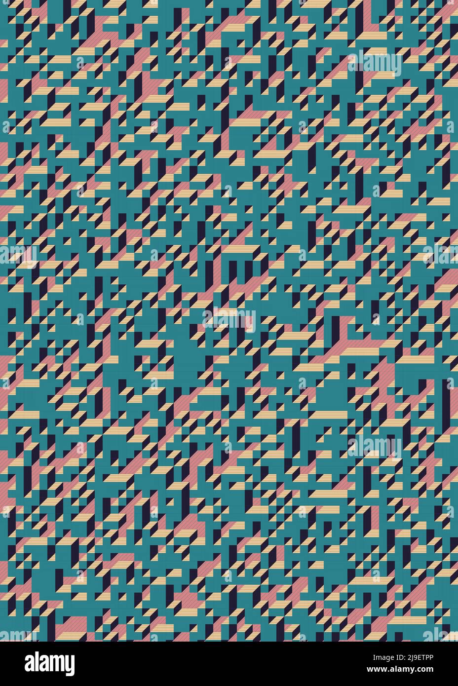 Implementation of Edward Zajec’s “Il Cubo” generative art background ...