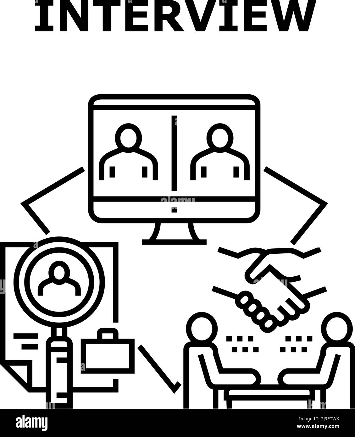 Interview Candidate Vector Concept Illustration Stock Vector Image ... Interview Candidate Vector Concept Illustration Stock Vector Image ...