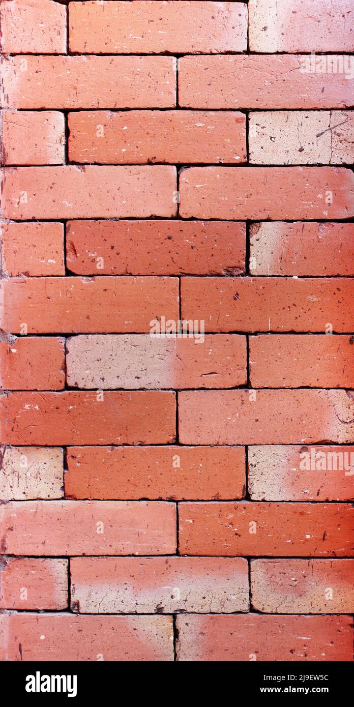 Full vertical texture of old brick wall Stock Photo - Alamy