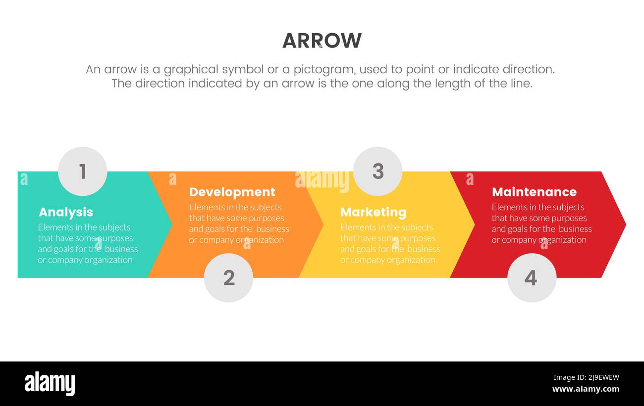 Arrow Timeline Infographic