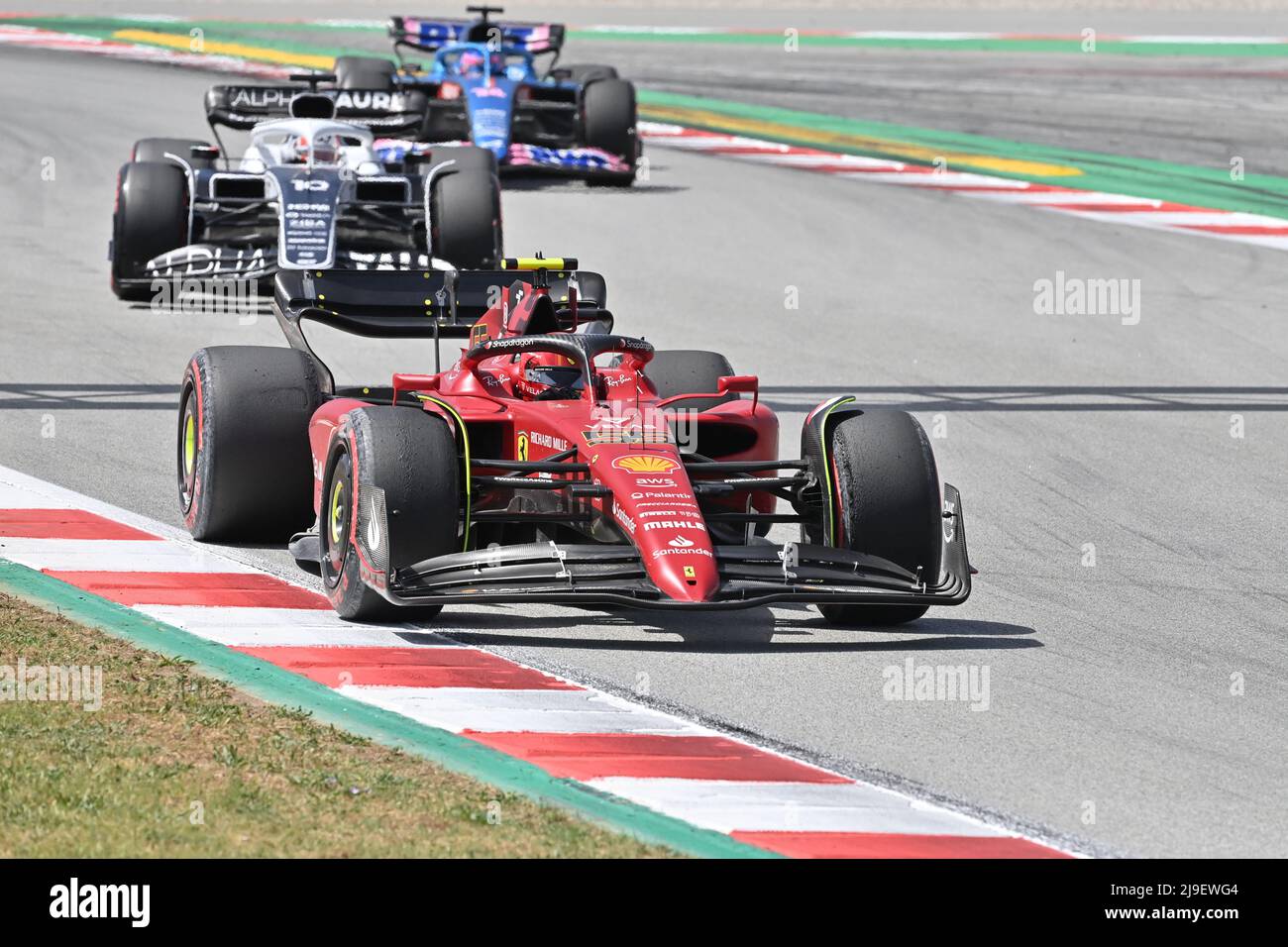 55 SAINZ Carlos (spa), Scuderia Ferrari F1-75, action 10 GASLY Pierre ...