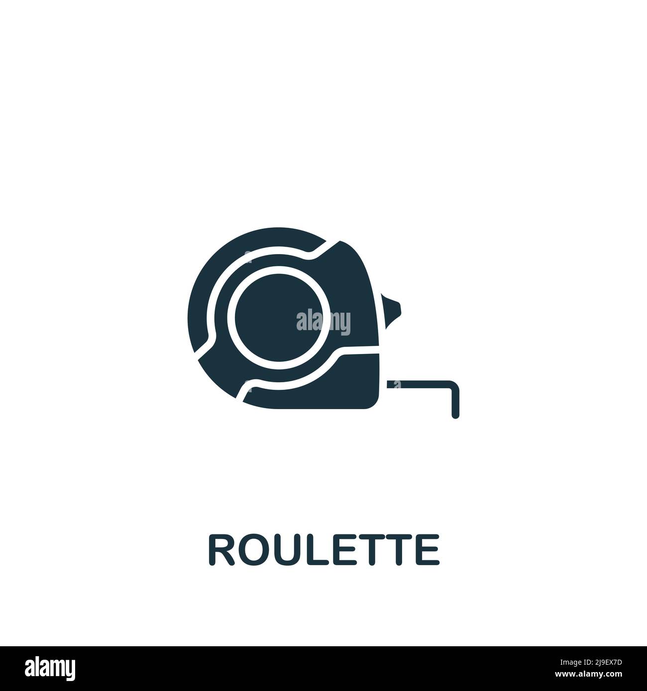 Roulette icon. Monochrome simple Measuring icon for templates, web ...