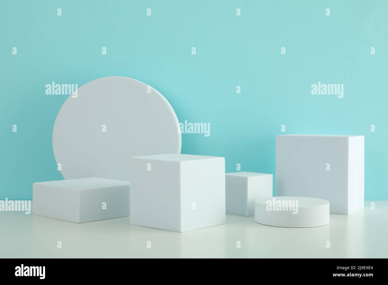 Composition with podium for your design and advertising Stock Photo - Alamy