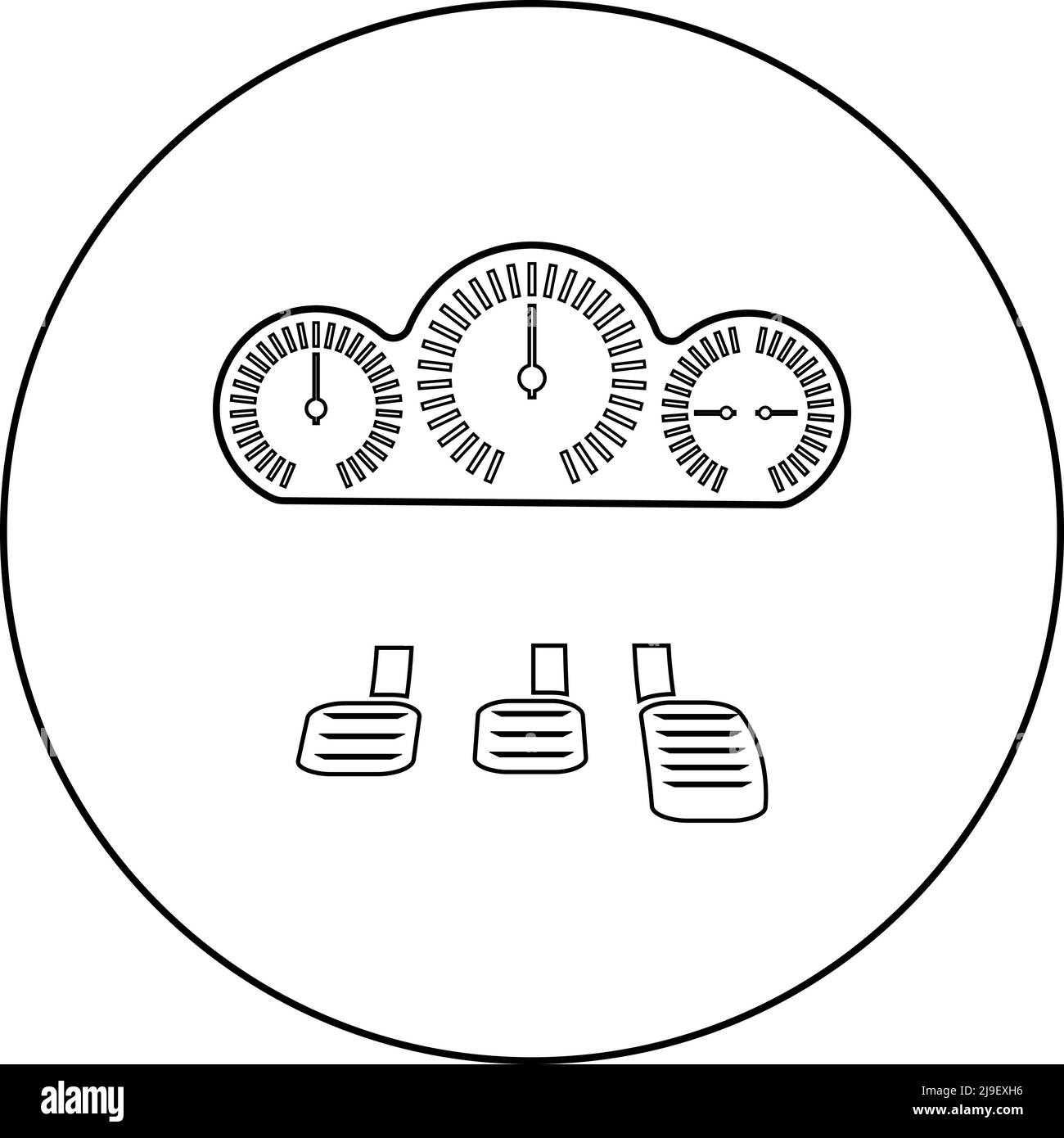 Dashboard icon in thin Cut Out Stock Images & Pictures - Alamy