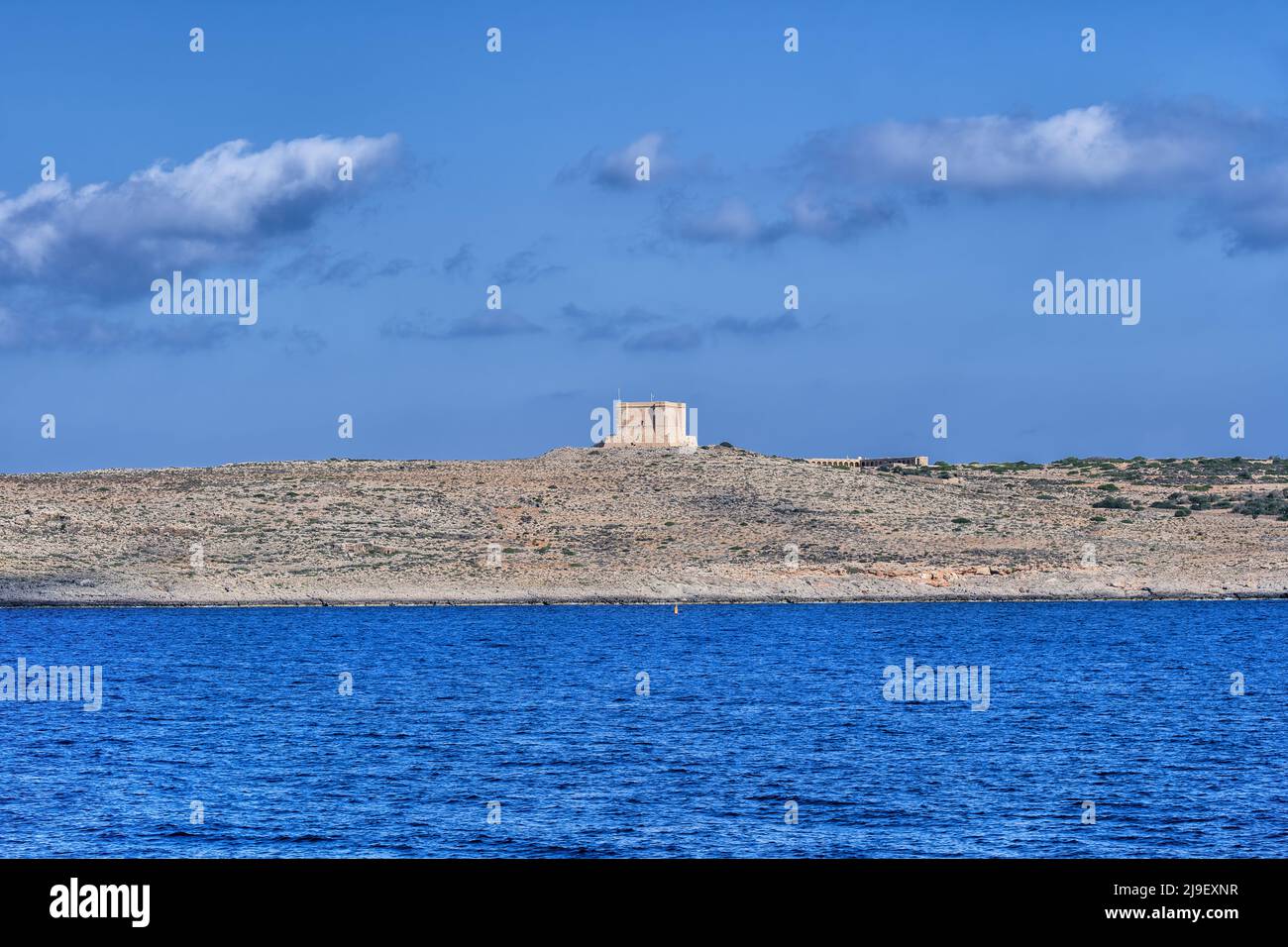 Comino Island of the Maltese archipelago between the islands of Malta ...