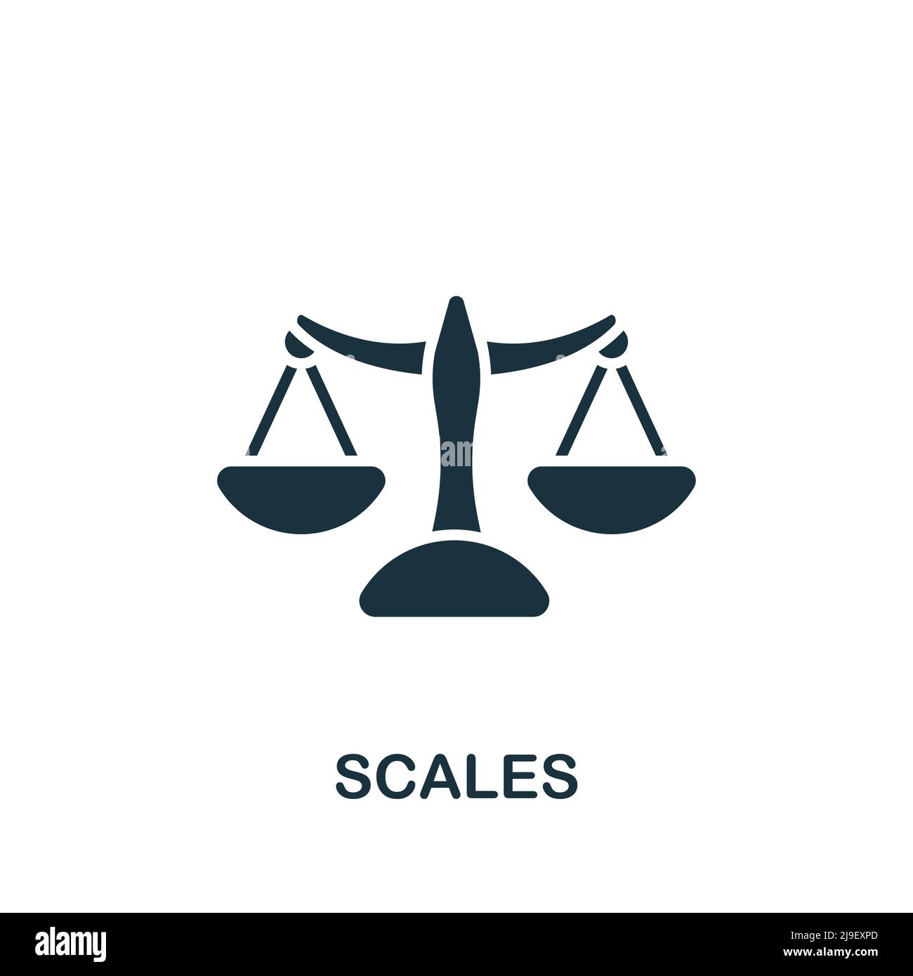 Scales icon. Monochrome simple Measuring icon for templates, web design ...