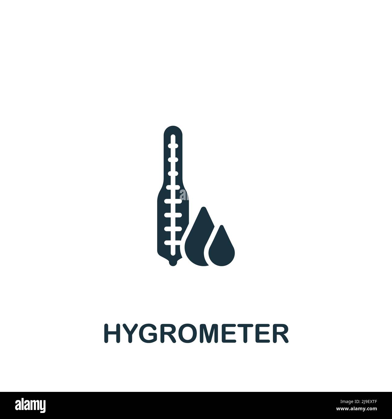 Hygrometer icon. Monochrome simple Measuring icon for templates, web ...