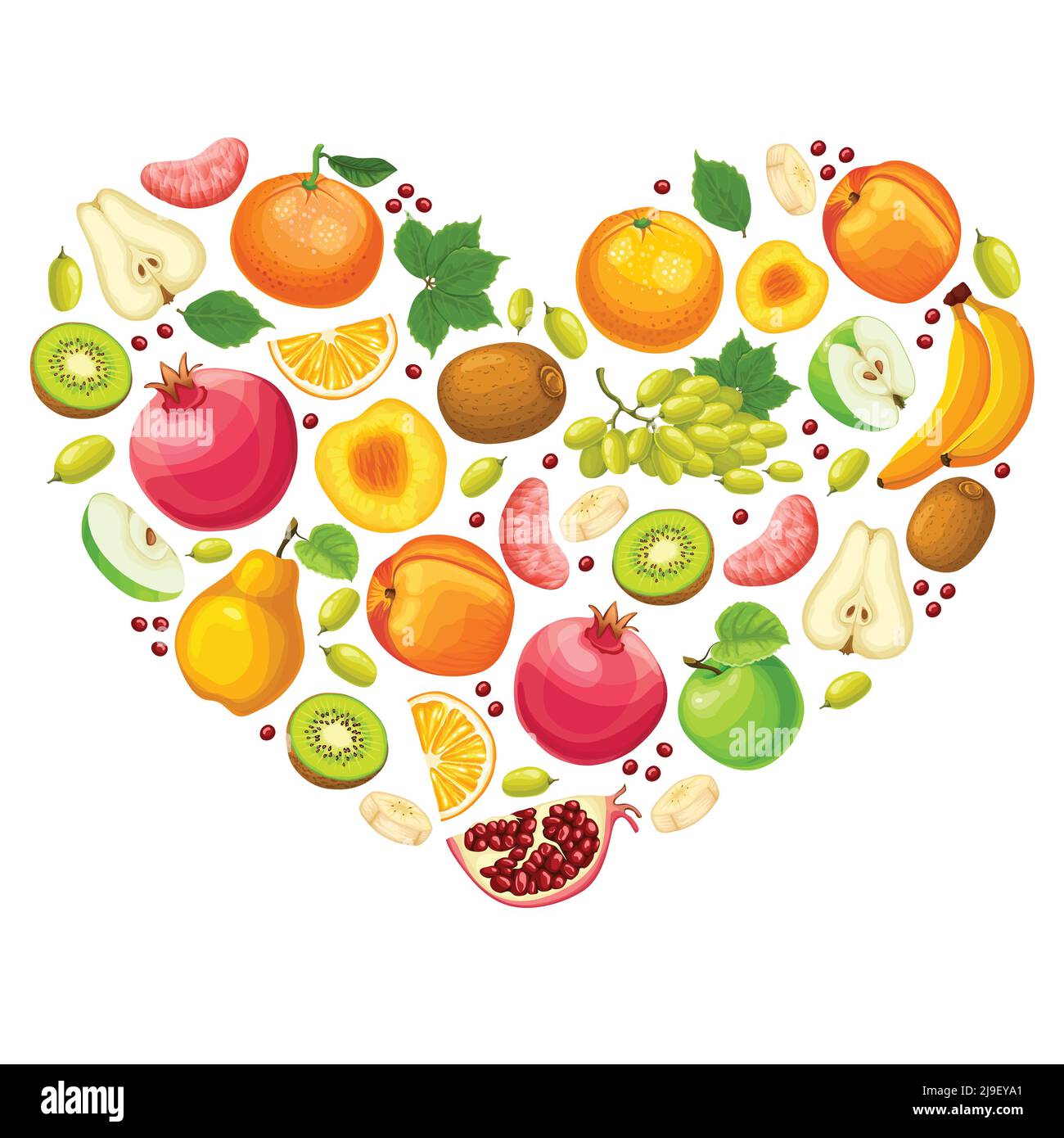 Heart of banana Stock Vector Images - Alamy