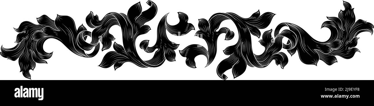 Crest Coat Of Arms Filigree Heraldic Border Band Stock Vector Image ...