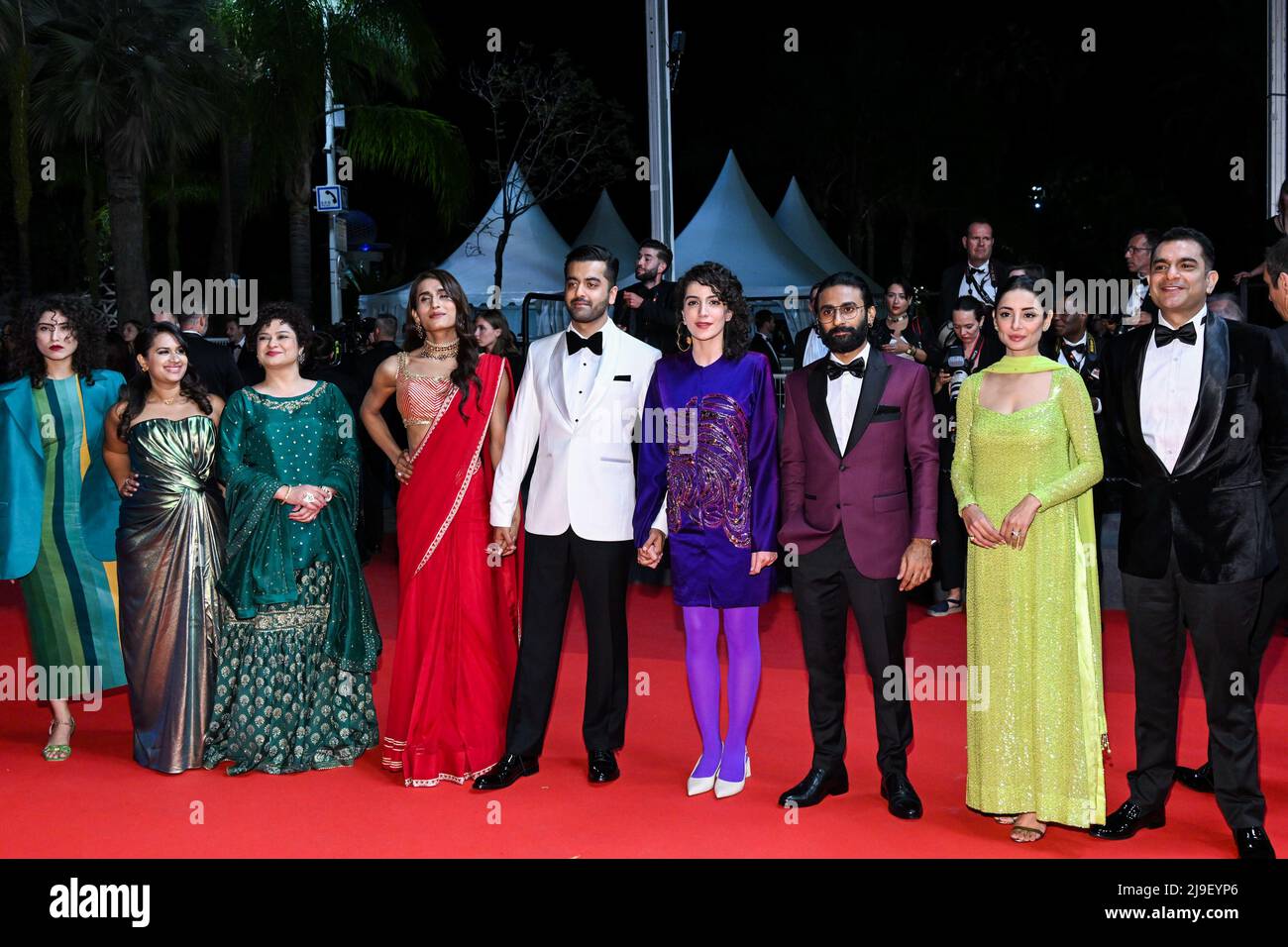 Cannes, France. 22nd May, 2022. Sana Jafri , Apoorva Charan , Sania ...