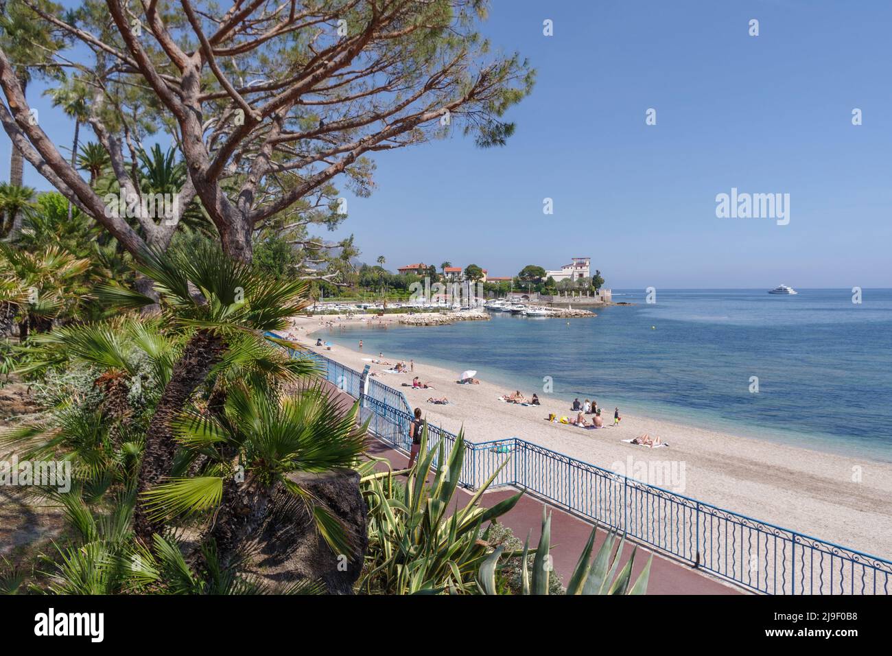Beaulieu town promenade the famous tourist destination in French ...