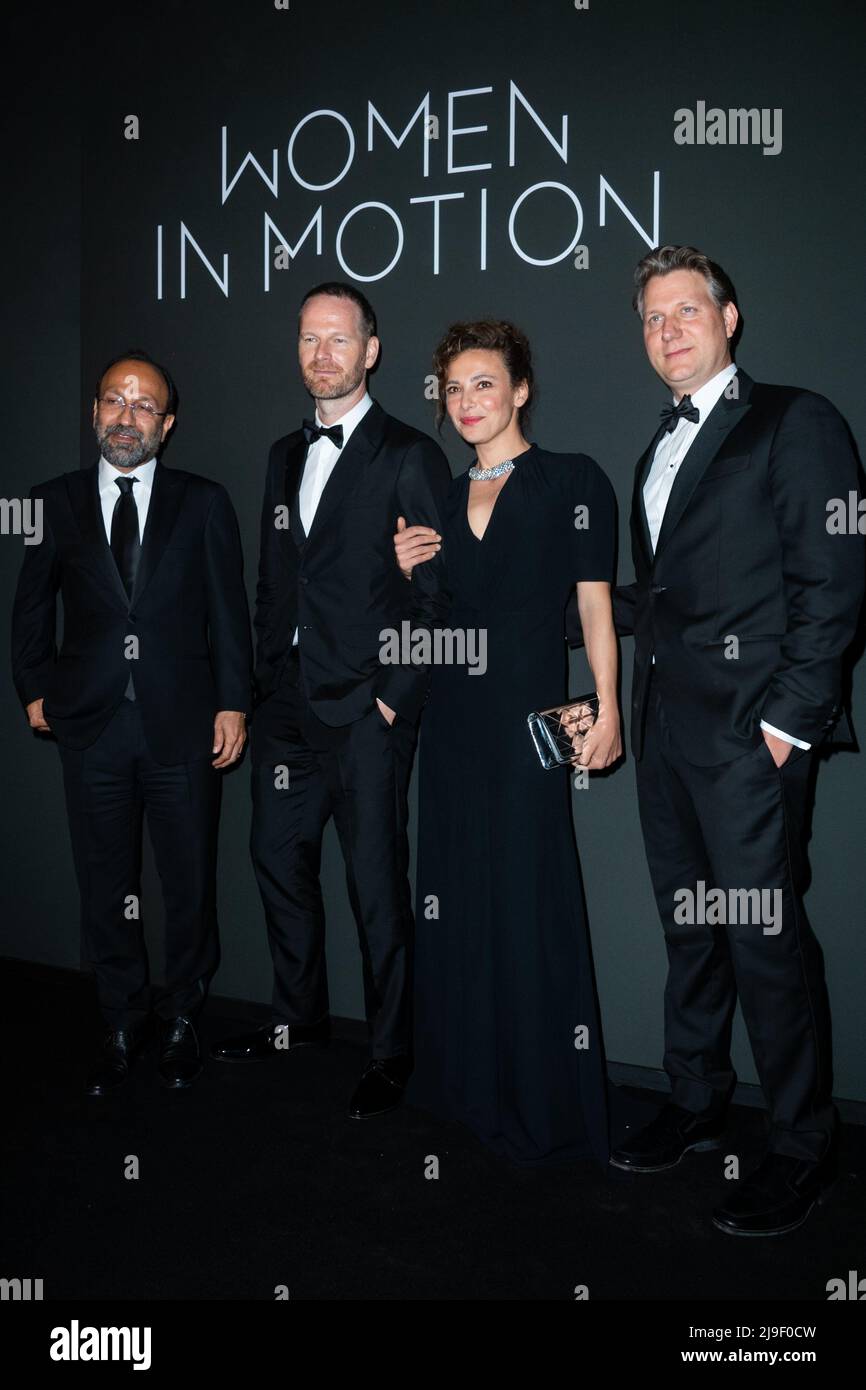 Cannes, France. 22nd May, 2022. Asghar Farhadi , Joachim Trier ...