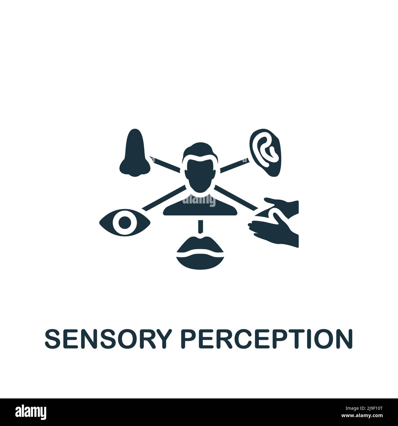 Sensory Perception icon. Monochrome simple Personality icon for ...